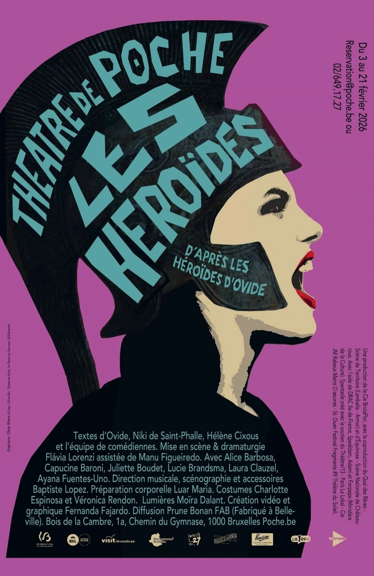 Les Héroïdes - inspirée d'Ovide, au Théâtre de Poche - RTBF Actus