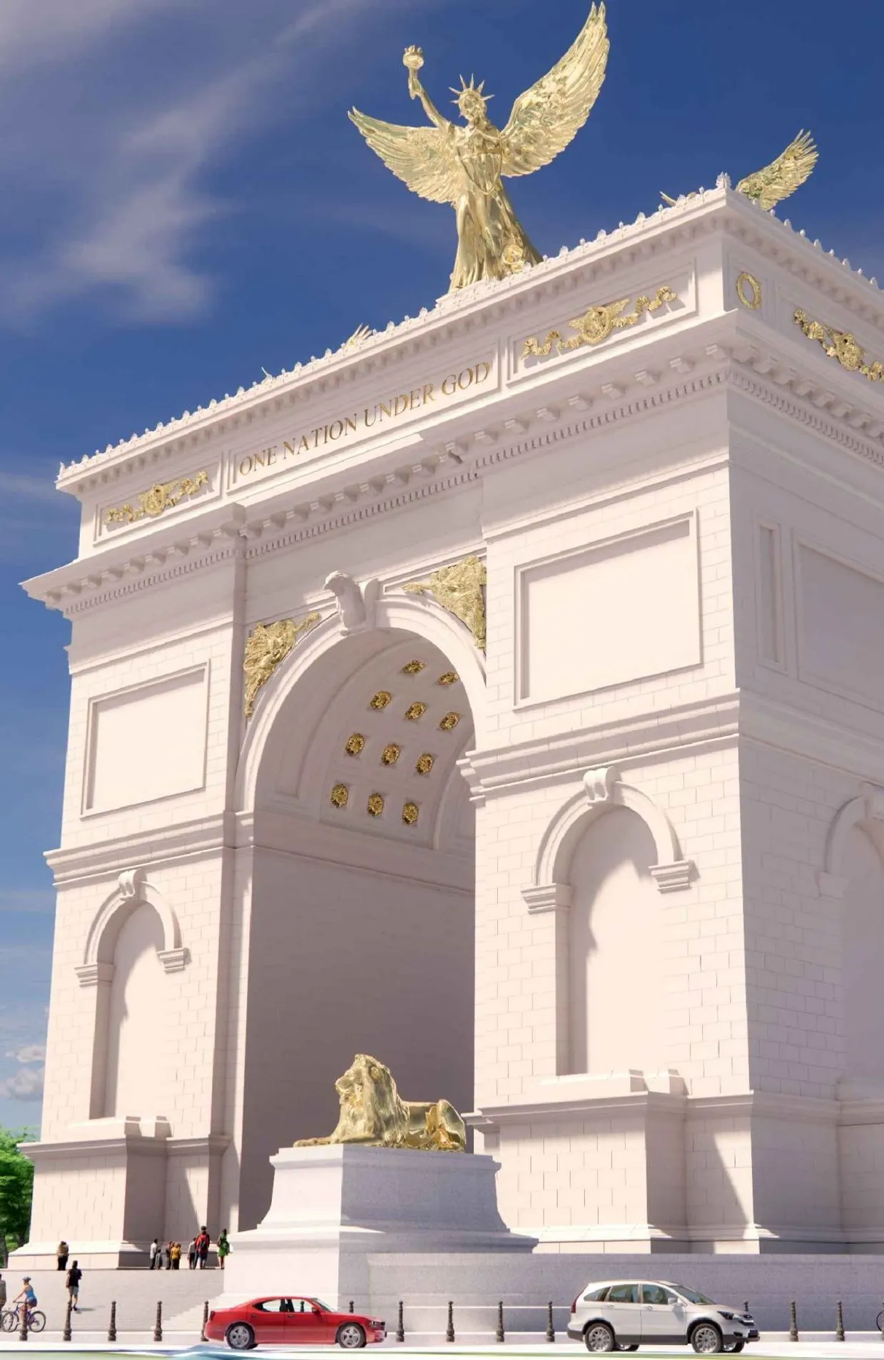 L’arche monumentale voulue par Trump à Washington officiellement ...