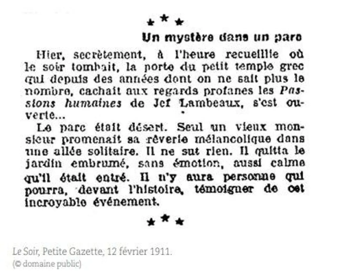 Le Pavillon des Passions humaines : histoire d’un temple, d’un scandale ...