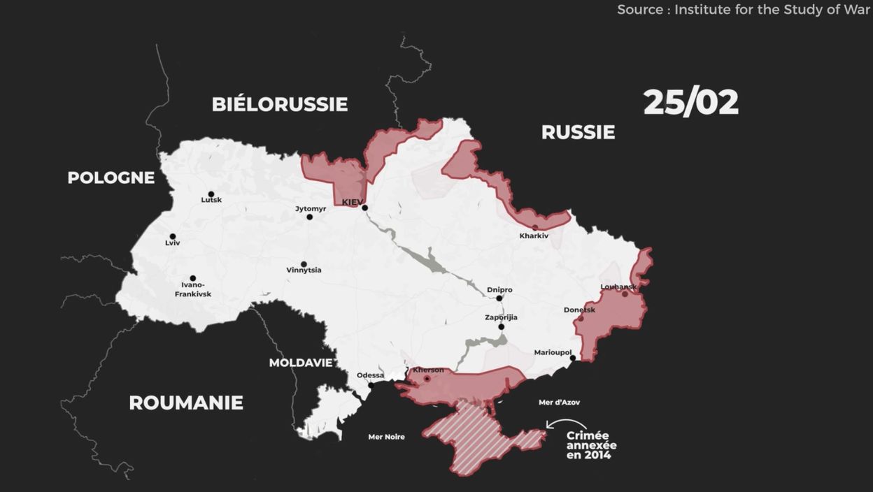 Comment a évolué la carte de l’Ukraine depuis l’invasion russe ? - RTBF ...