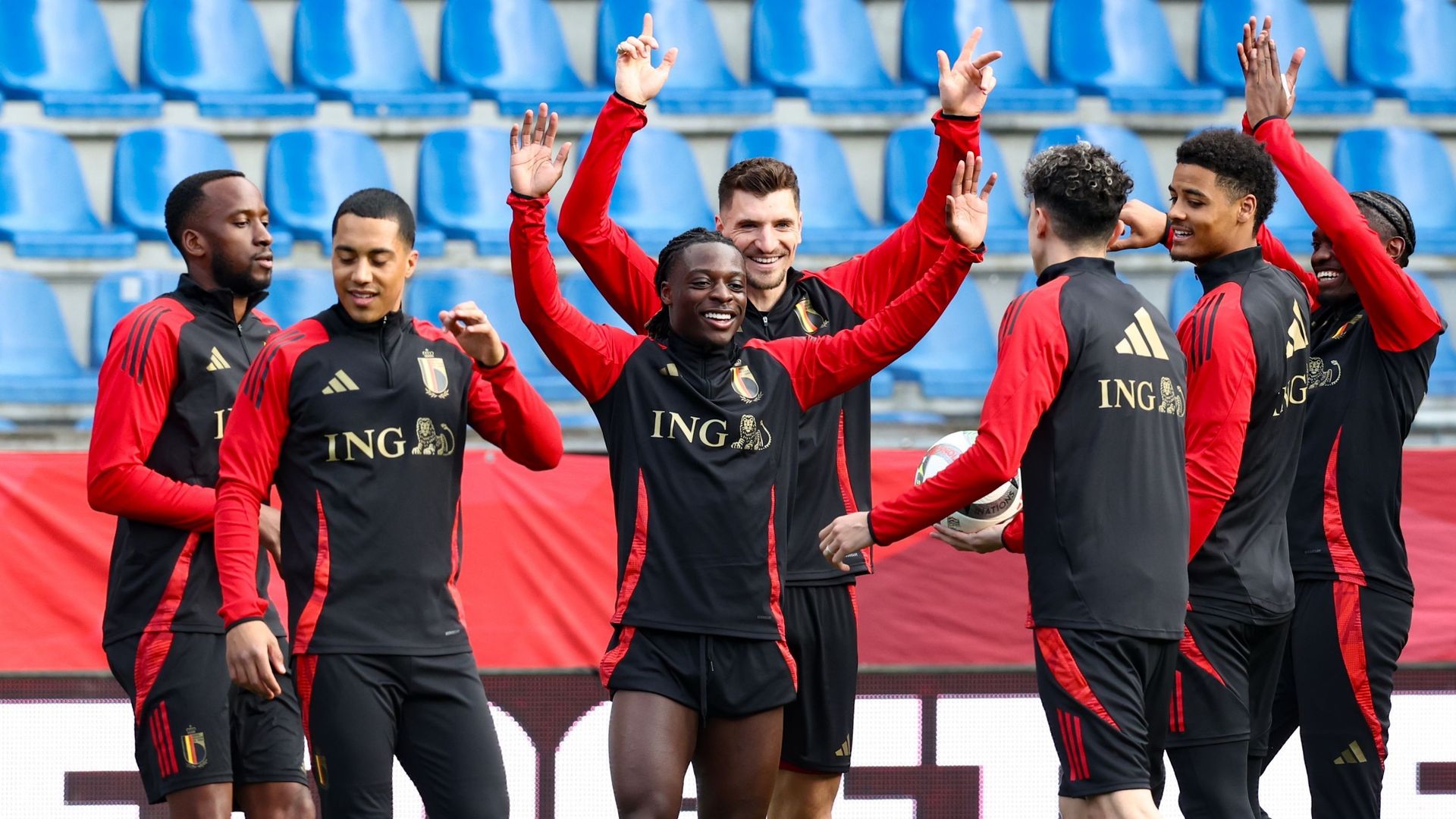 Diables Rouges : 26 joueurs à l'entrainement, à la veille du match ...
