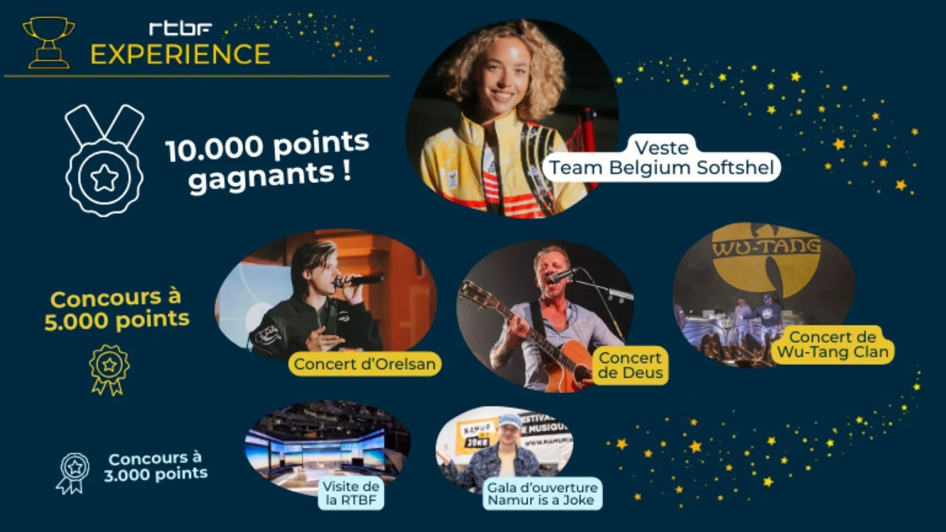 Concours RTBF Experience : concert d’Orelsan, vestes Team Belgium ...