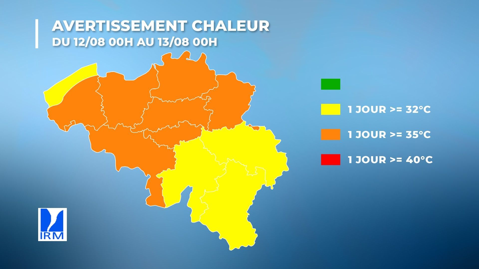 Météo en Belgique : jusqu’à 35 °C voire 36°C à l’ombre ce lundi, l'IRM ...