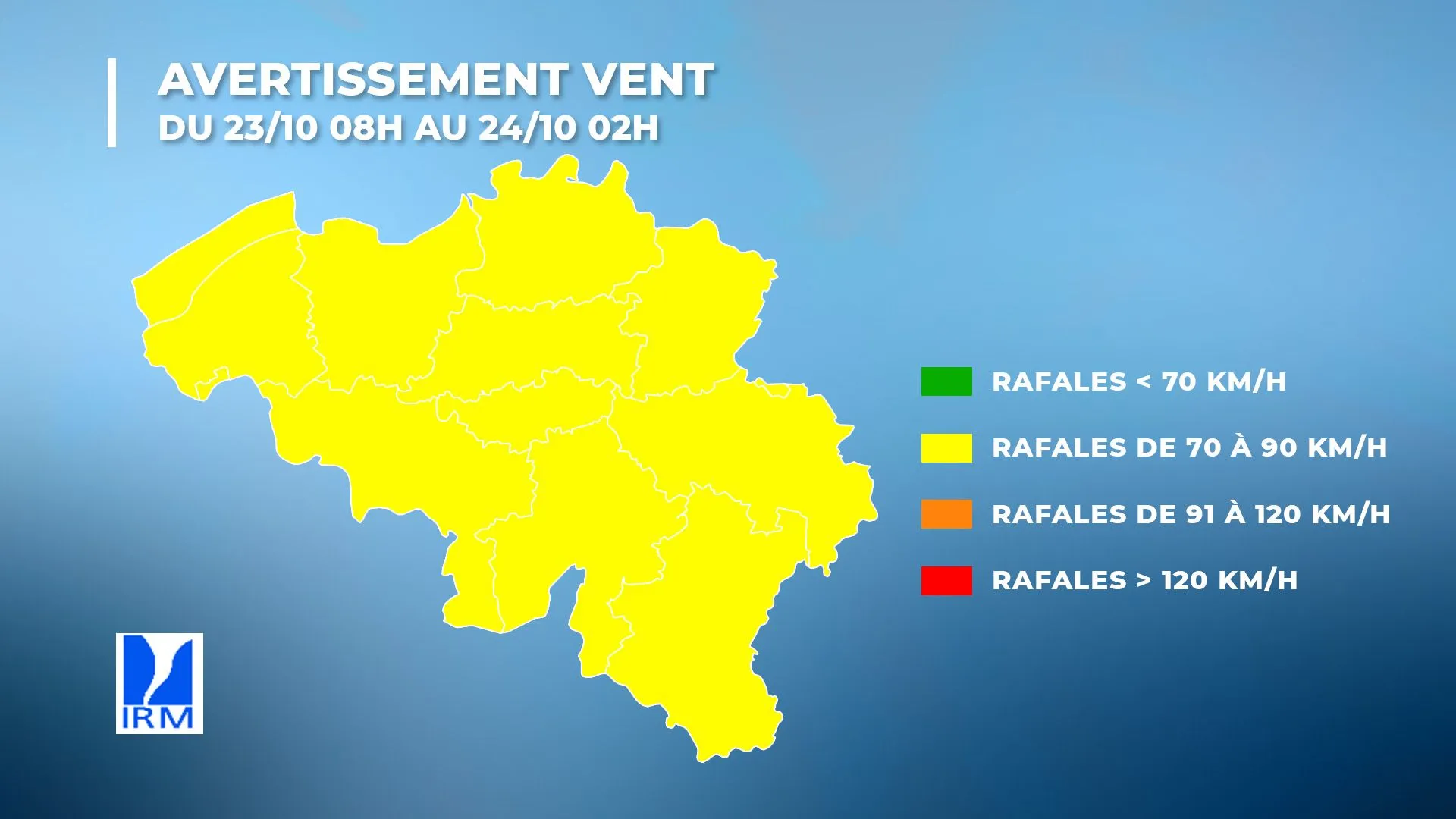 Météo en Belgique : avis de tempête ce jeudi, attention aux puissantes ...