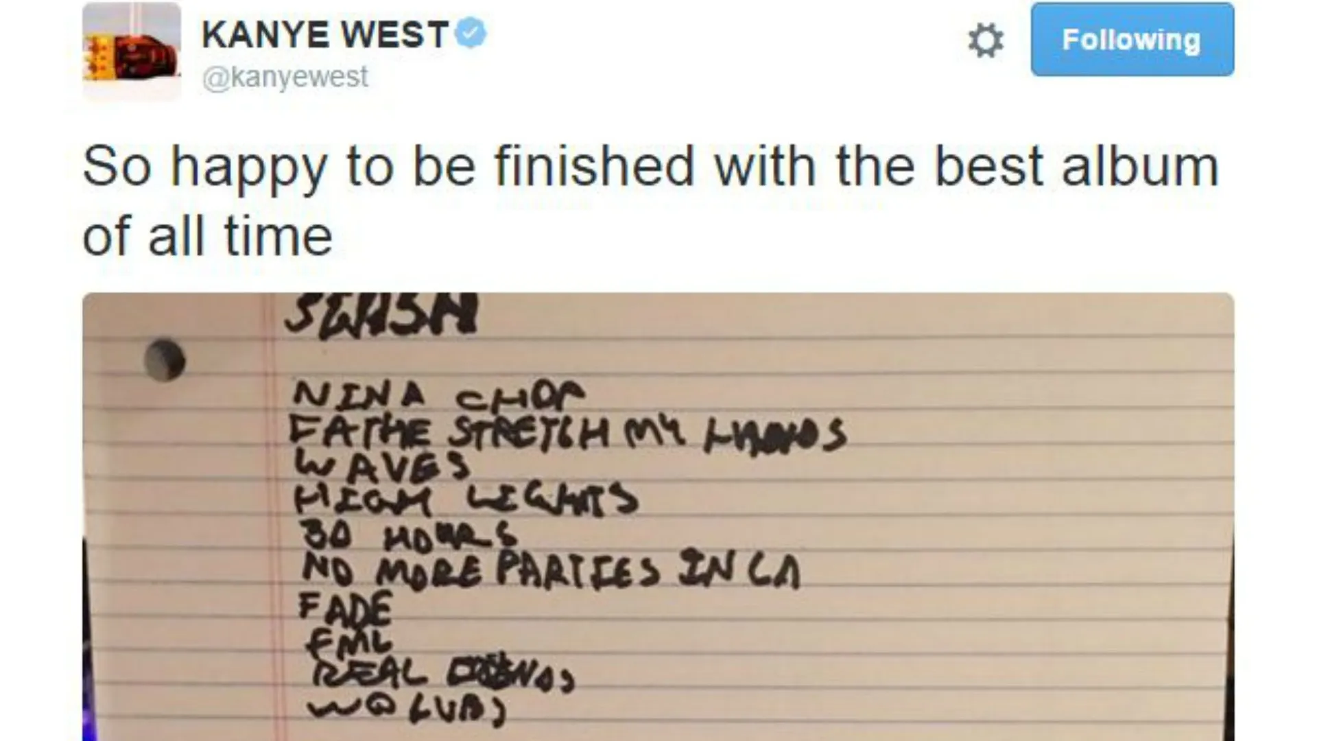 'Swish': Kanye West a achevé 'le meilleur album de tous les temps ...