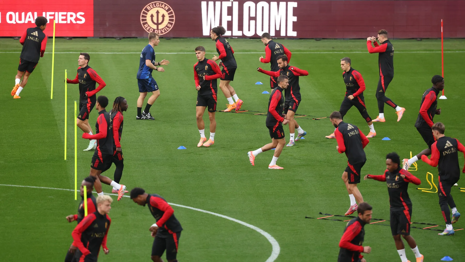 Dernier entrainement avant Belgique-Macédoine du Nord : 26 Diables ...
