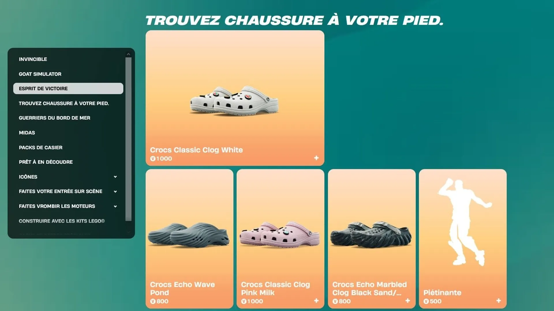 Fortnite : une collection de Crocs est disponible pour customiser vos ...