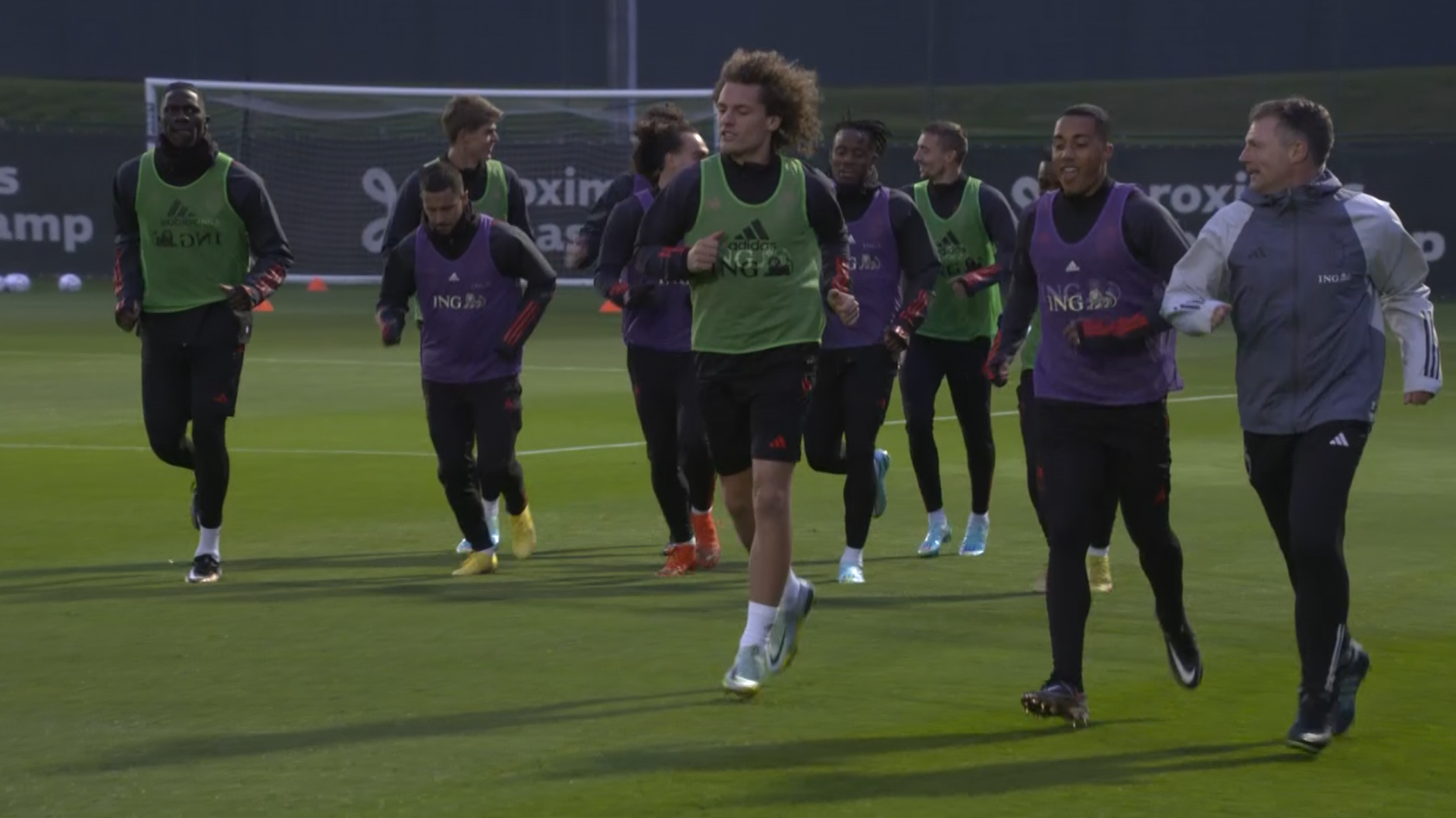 Onze Diables rouges sur le terrain pour le premier entraînement en vue ...