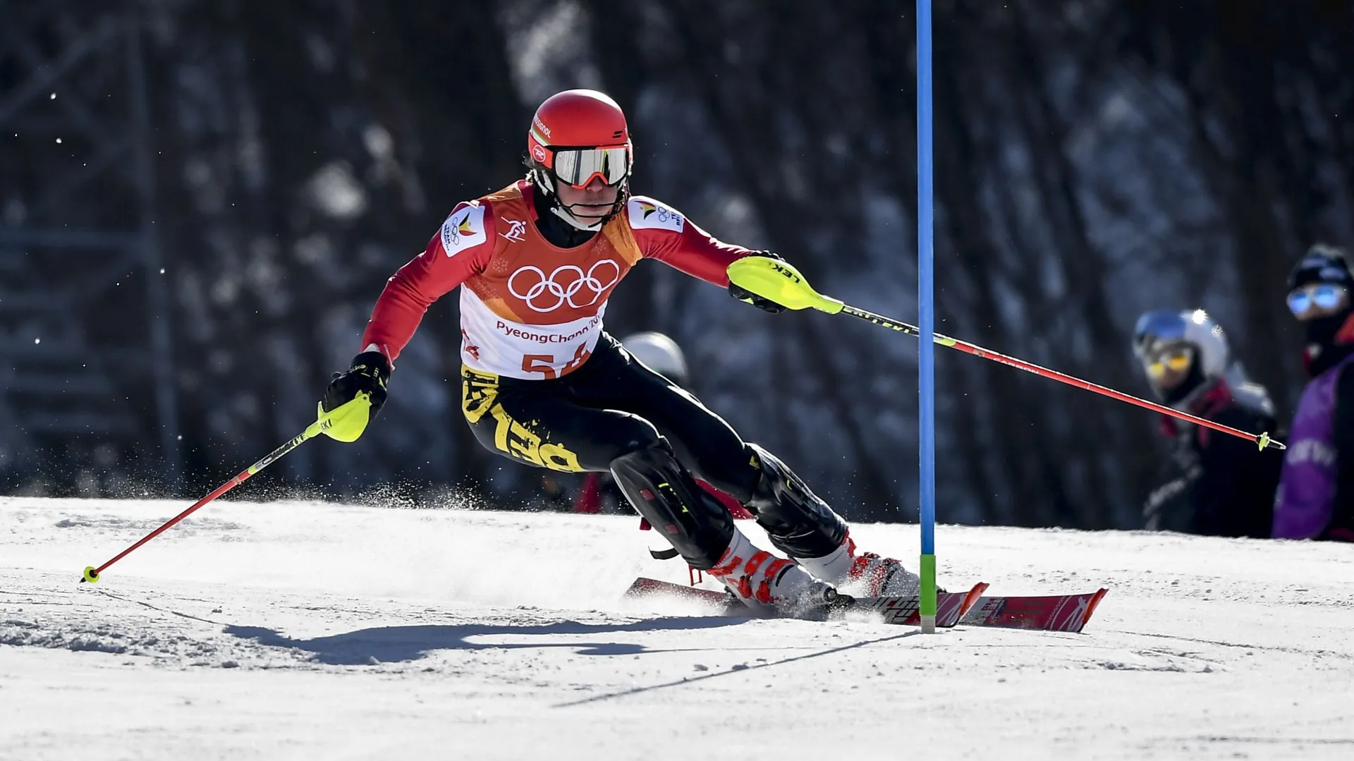 Sam Maes, 28e du géant de Val d'Isère, marque ses premiers points en ...