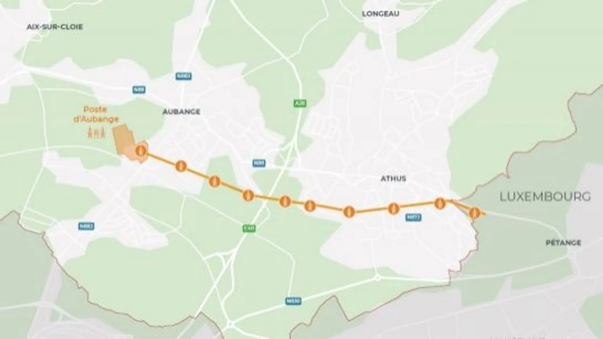 Aubange : travaux sur les pylônes et fermeture de l’E411 la nuit du 13 au 14 décembre - RTBF Actus