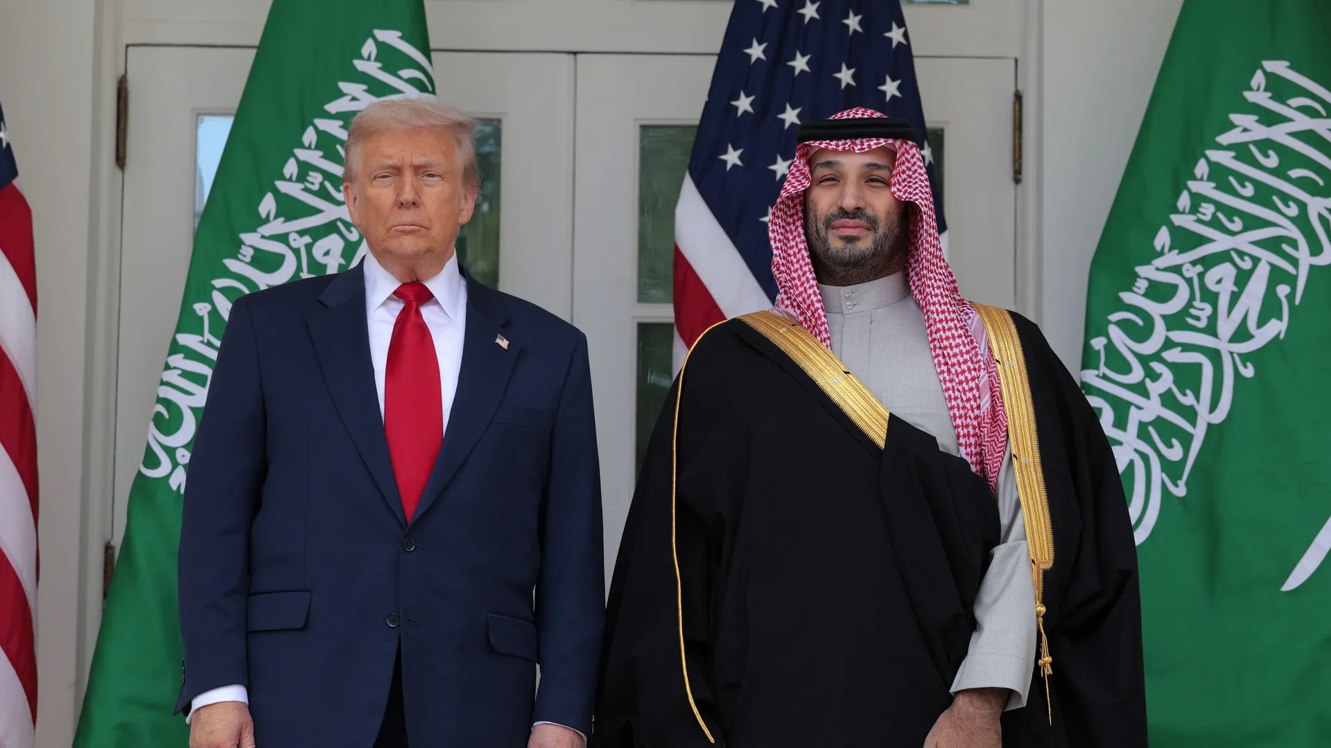 Donald Trump a accueilli en grande pompe à la Maison Blanche le prince ...