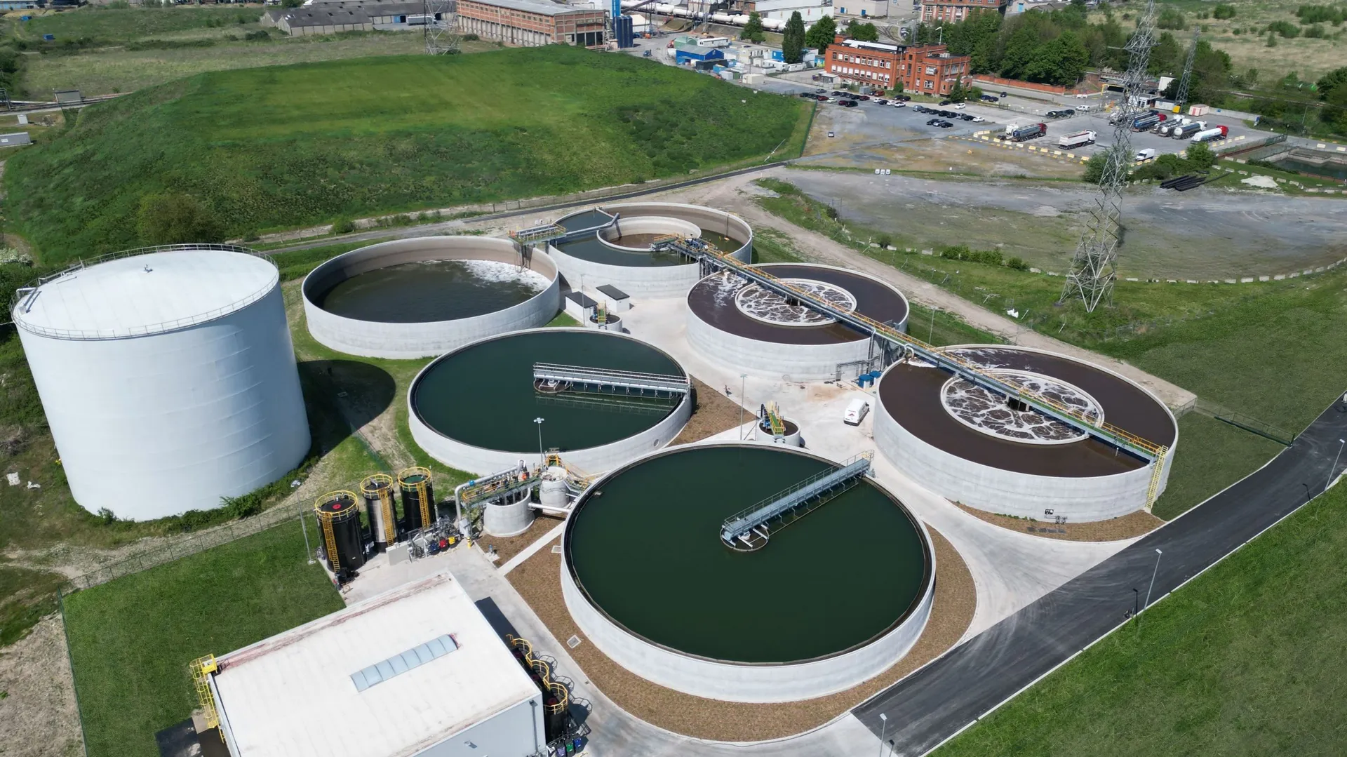 Tertre : la station d'épuration de l'éco-zoning inaugurée sur le site ...