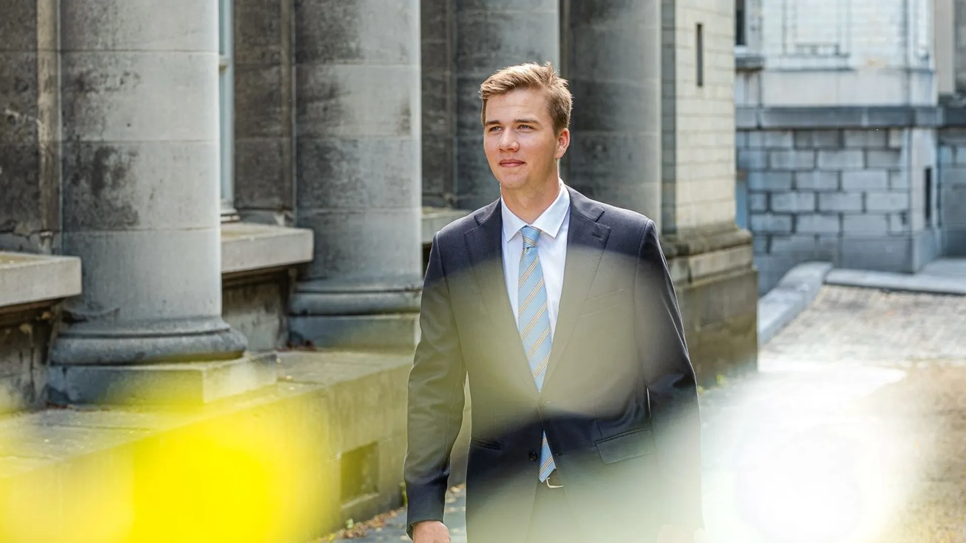 Le prince Gabriel, second dans l'ordre de succession au trône de ...