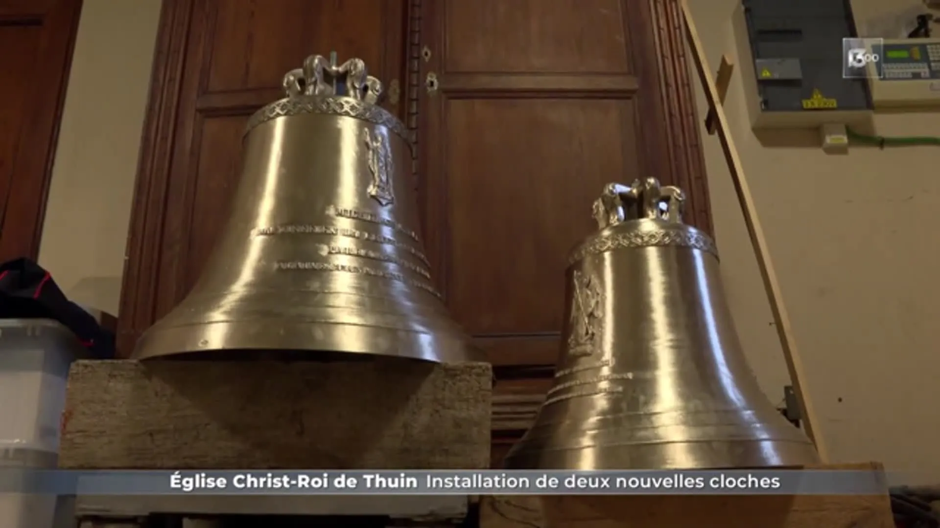 Thuin : les deux nouvelles cloches de l’église du Christ-Roi ont été ...