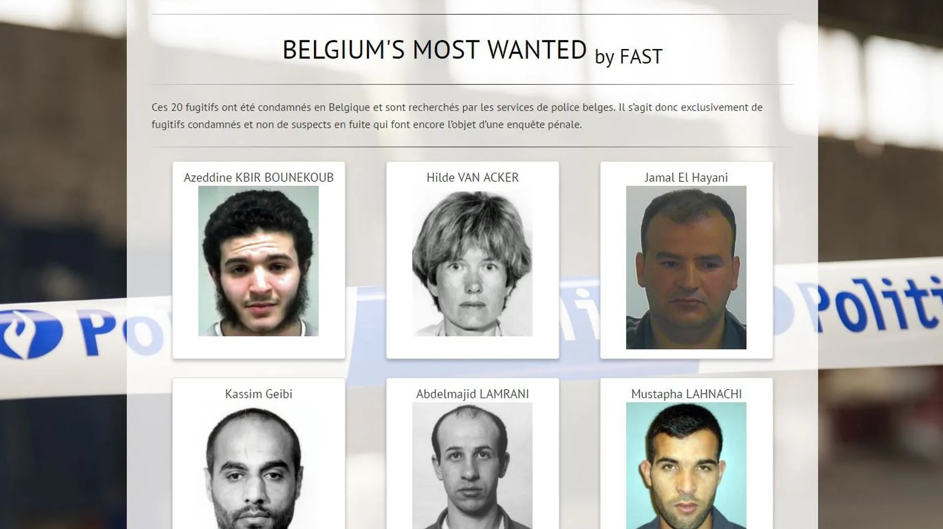 Le nouveau site 'Belgium's most wanted' porte déjà ses fruits: un ...