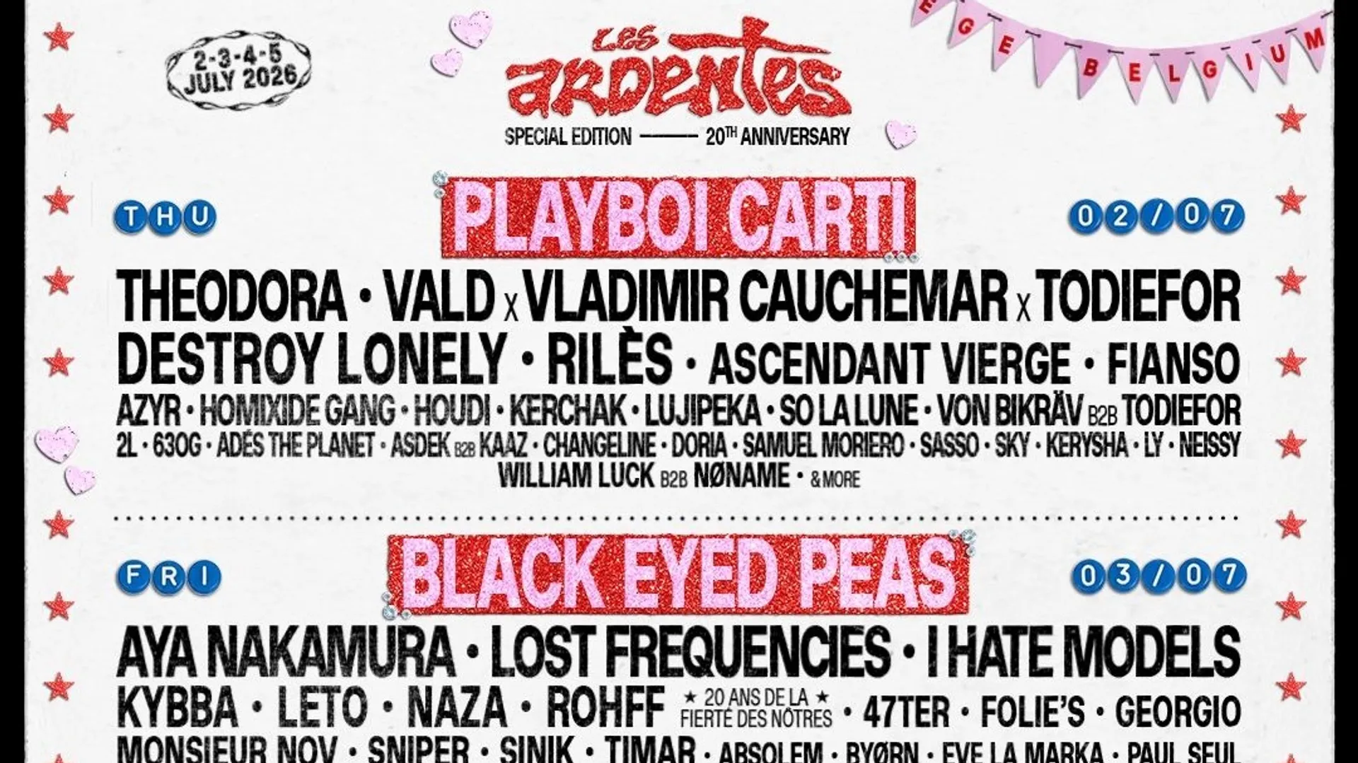 Le lineup complet des Ardentes 2026 est là et le festival poursuit sa ...