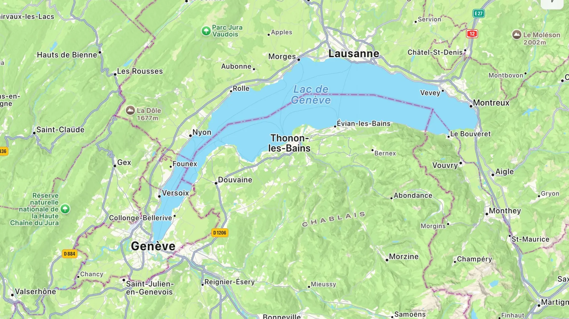 Le Léman rebaptisé Lac de Genève par Apple Plans, un canular qui fait ...