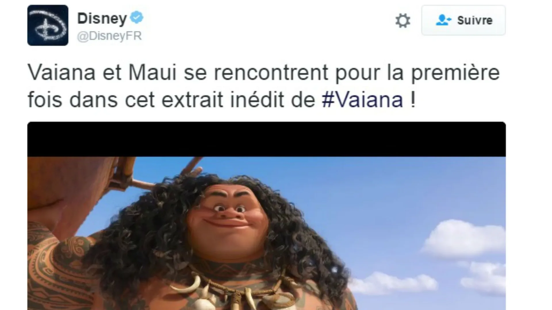 Disney dévoile de nouvelles images de 'Vaiana, la légende du bout du ...