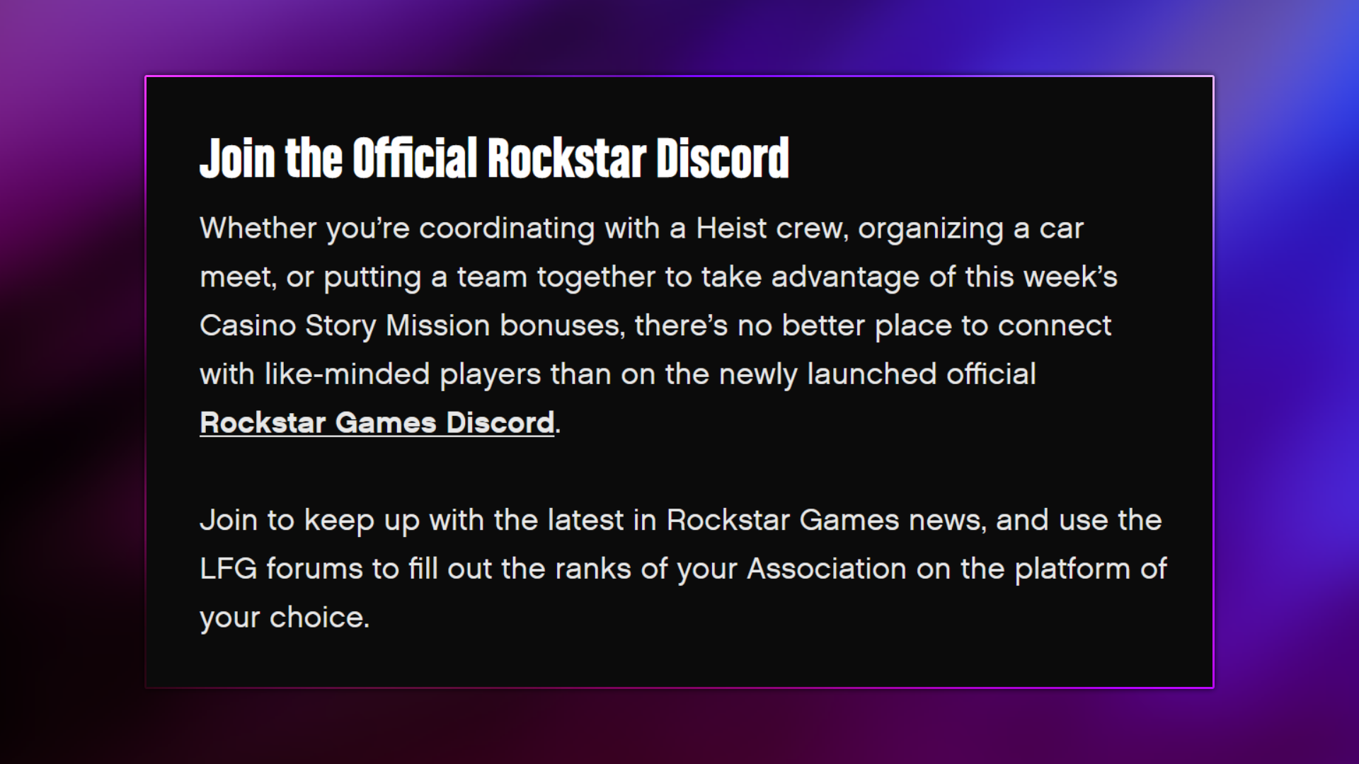 Rockstar lance son serveur Discord et les fans de 'GTA VI' deviennent ...