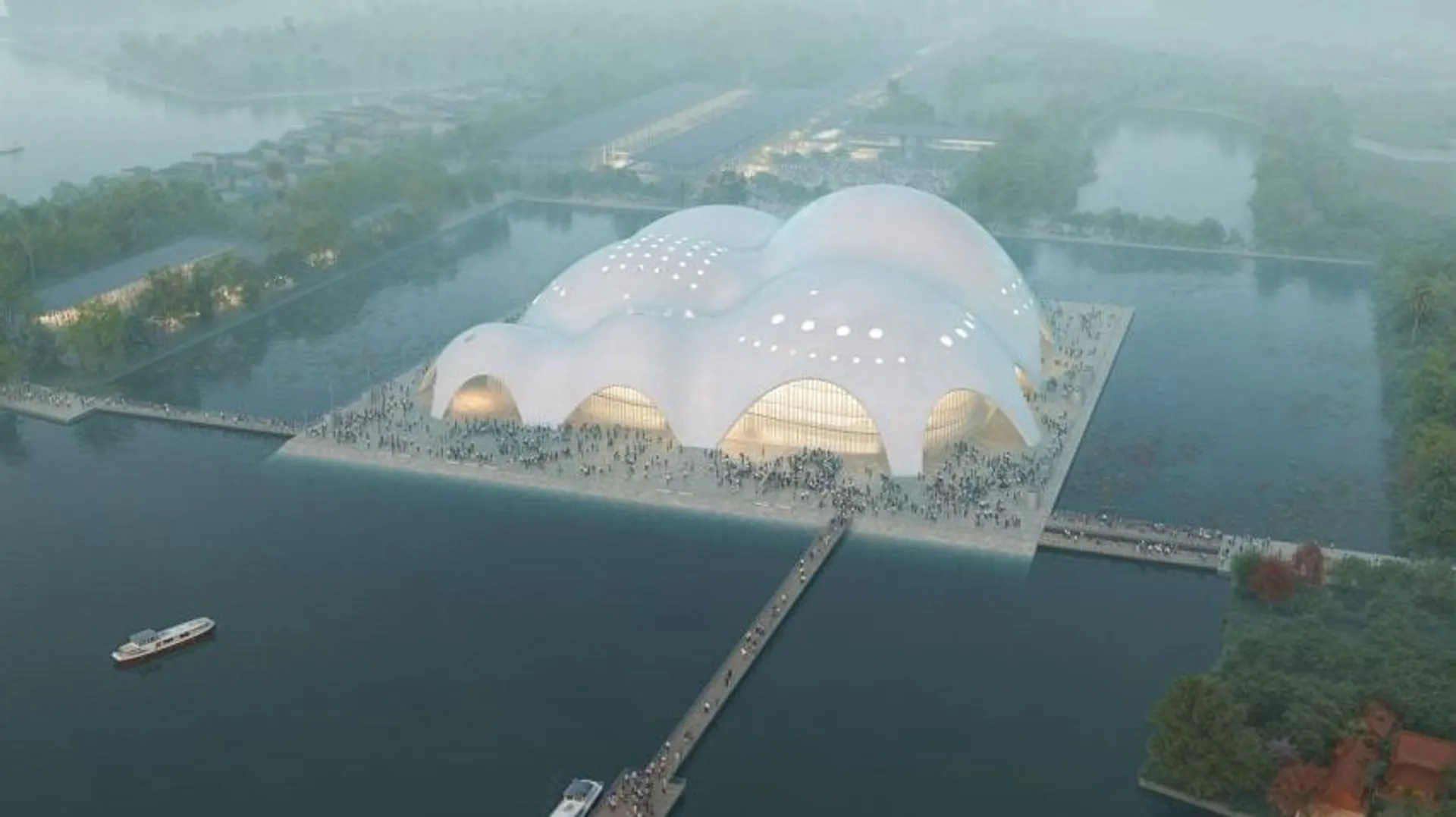 Vietnam : le nouvel opéra de Hanoï au milieu d'un lac sera signé par l ...