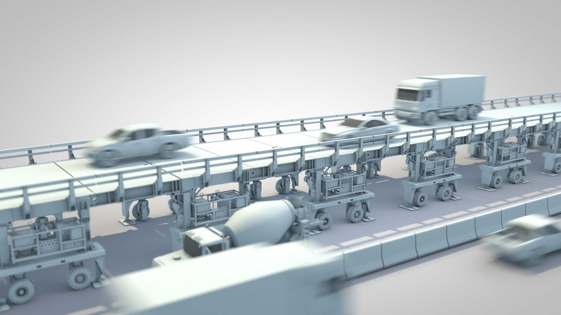Un pont mobile pour circuler au-dessus des chantiers comme en Suisse ...