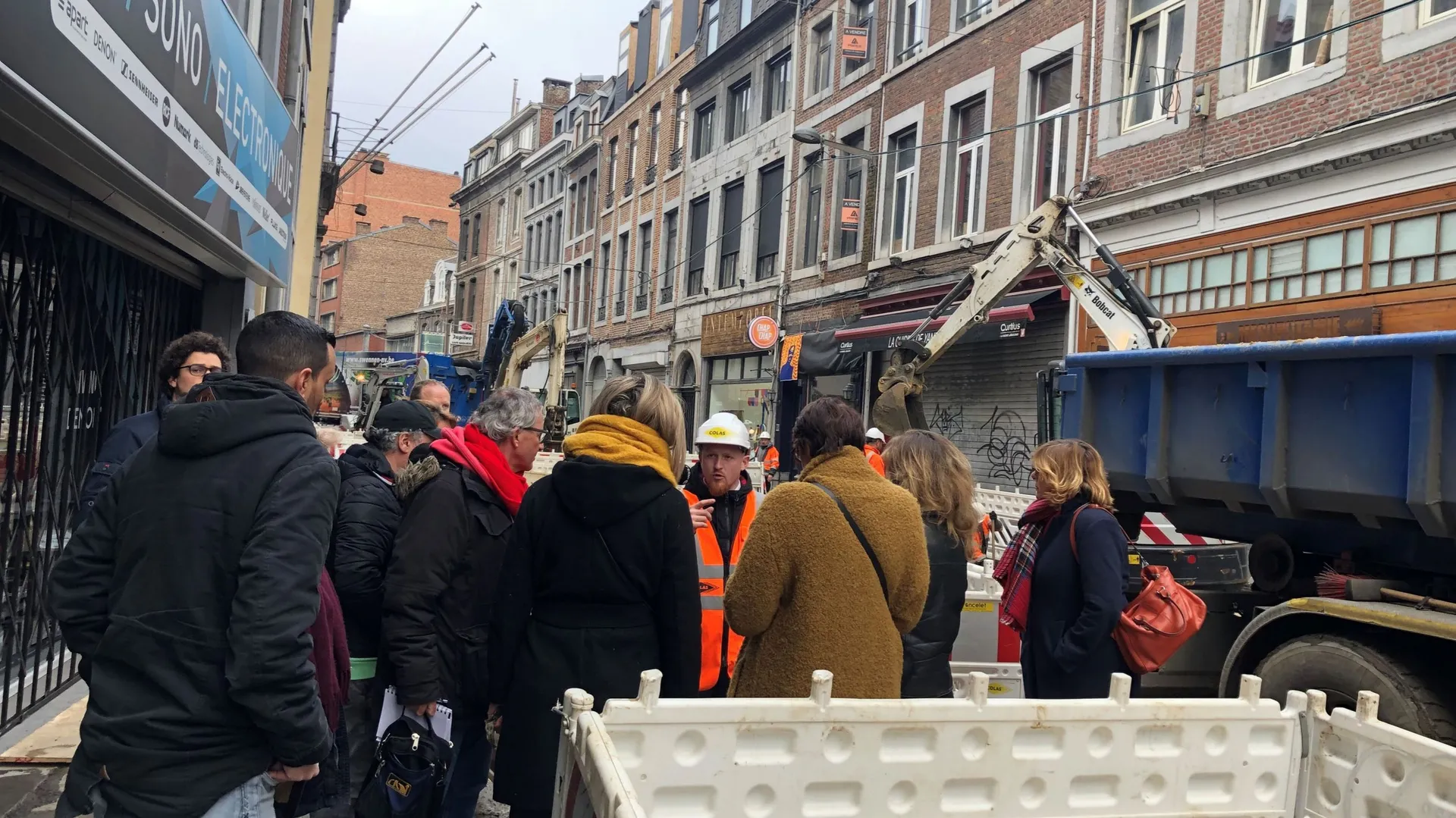 Chantier tram à Liège : 1700 commerçants en mode survie - RTBF Actus