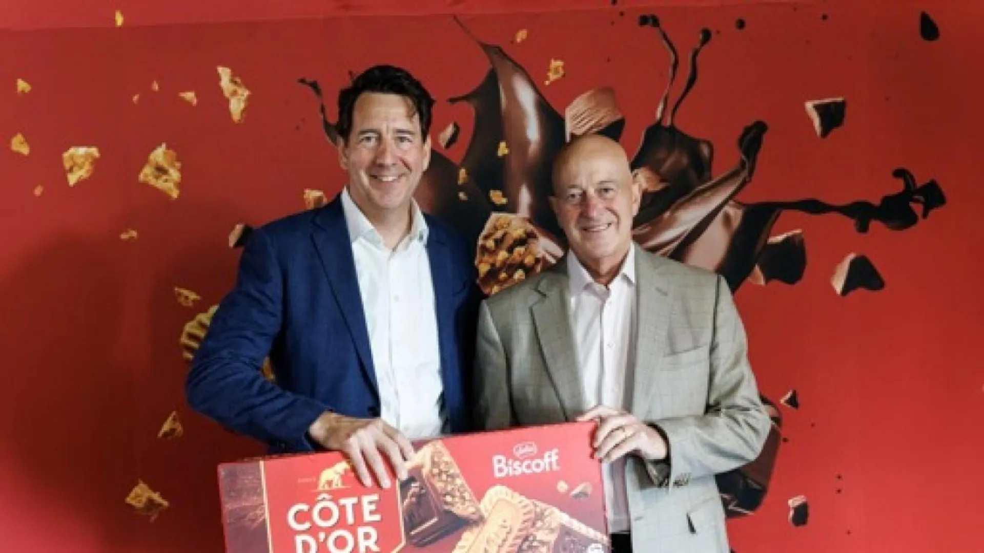 Jan Boone (Lotus Bakeries) et Dirk Van de Put (Mondelez International ...