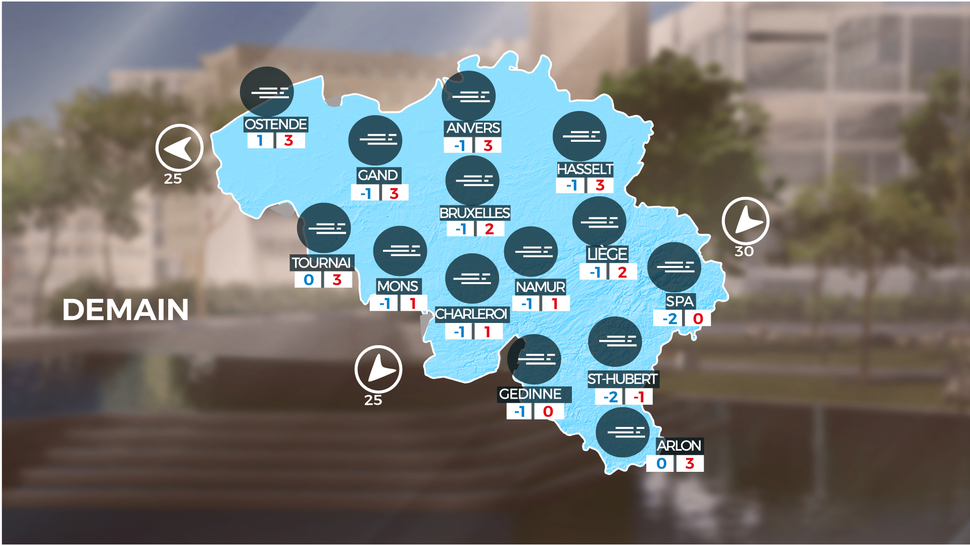 Après la neige : un temps gris et frais pour ce lundi - RTBF Actus