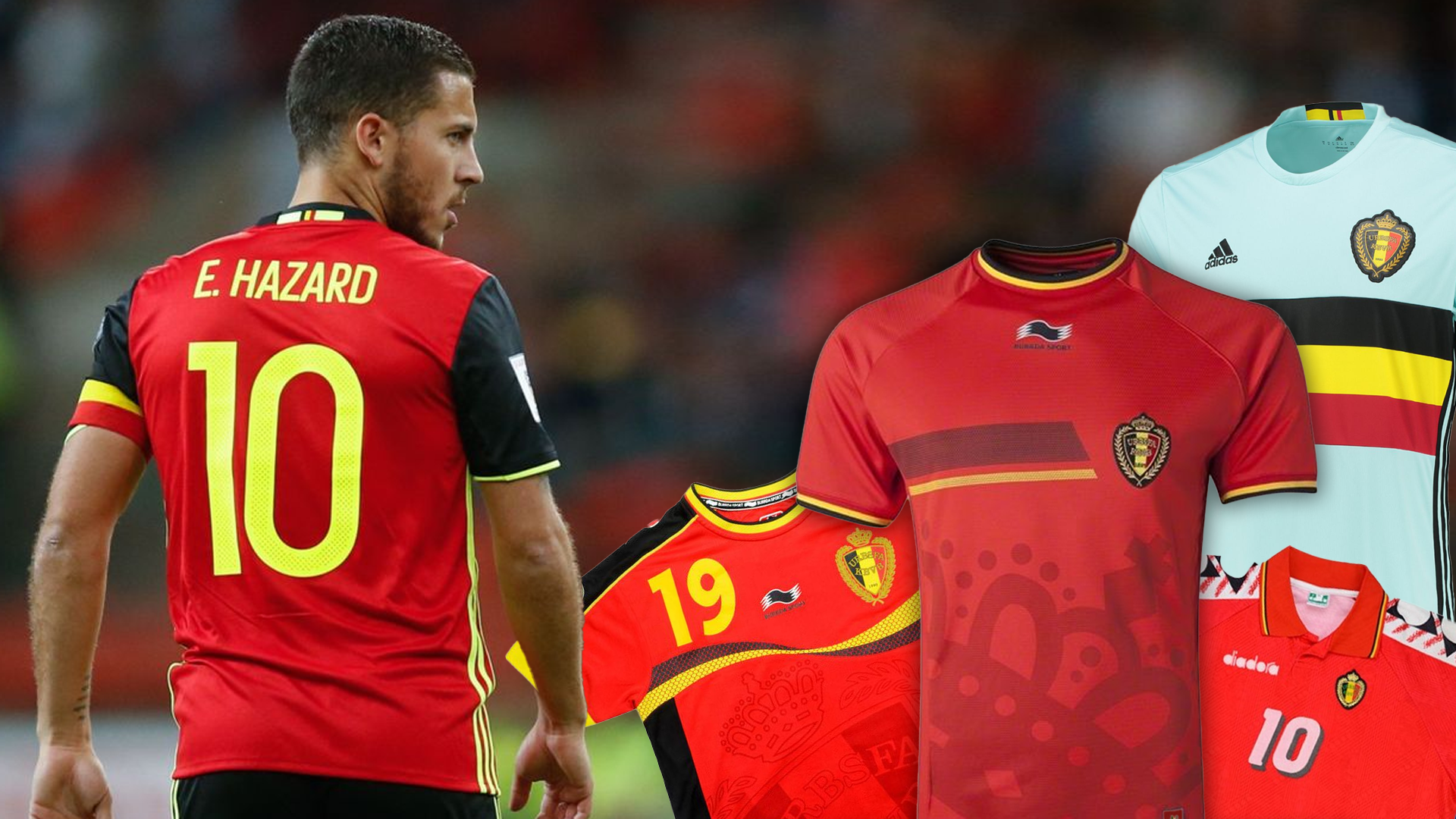 Retour sur les maillots des Diables Rouges de ces dix dernières années ...