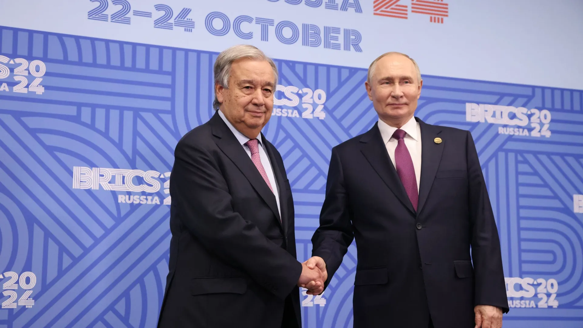 Vladimir Poutine rencontre le chef de l’Onu Antonio Guterres au sommet ...