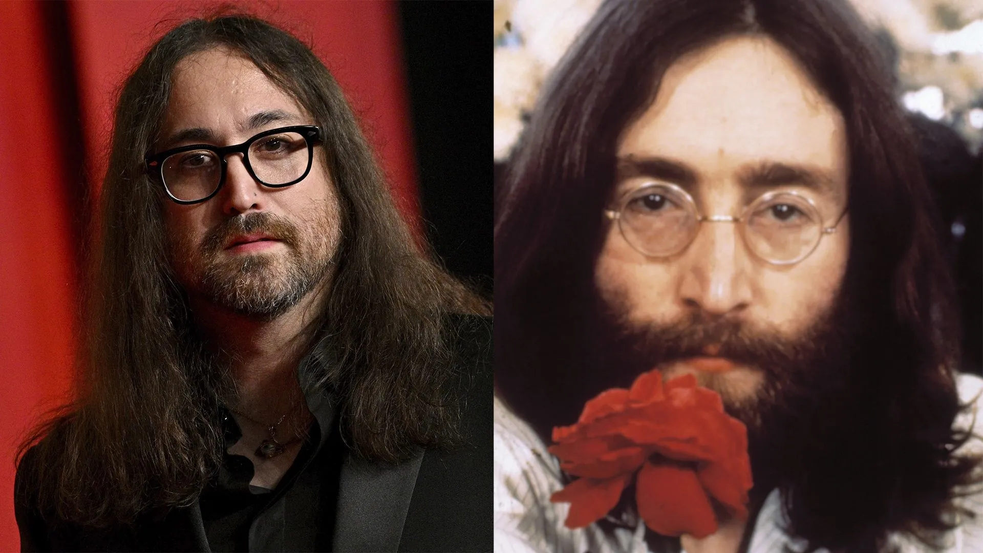 Des images de John Lennon et Yoko Ono lors de leur concert caritatif au ...