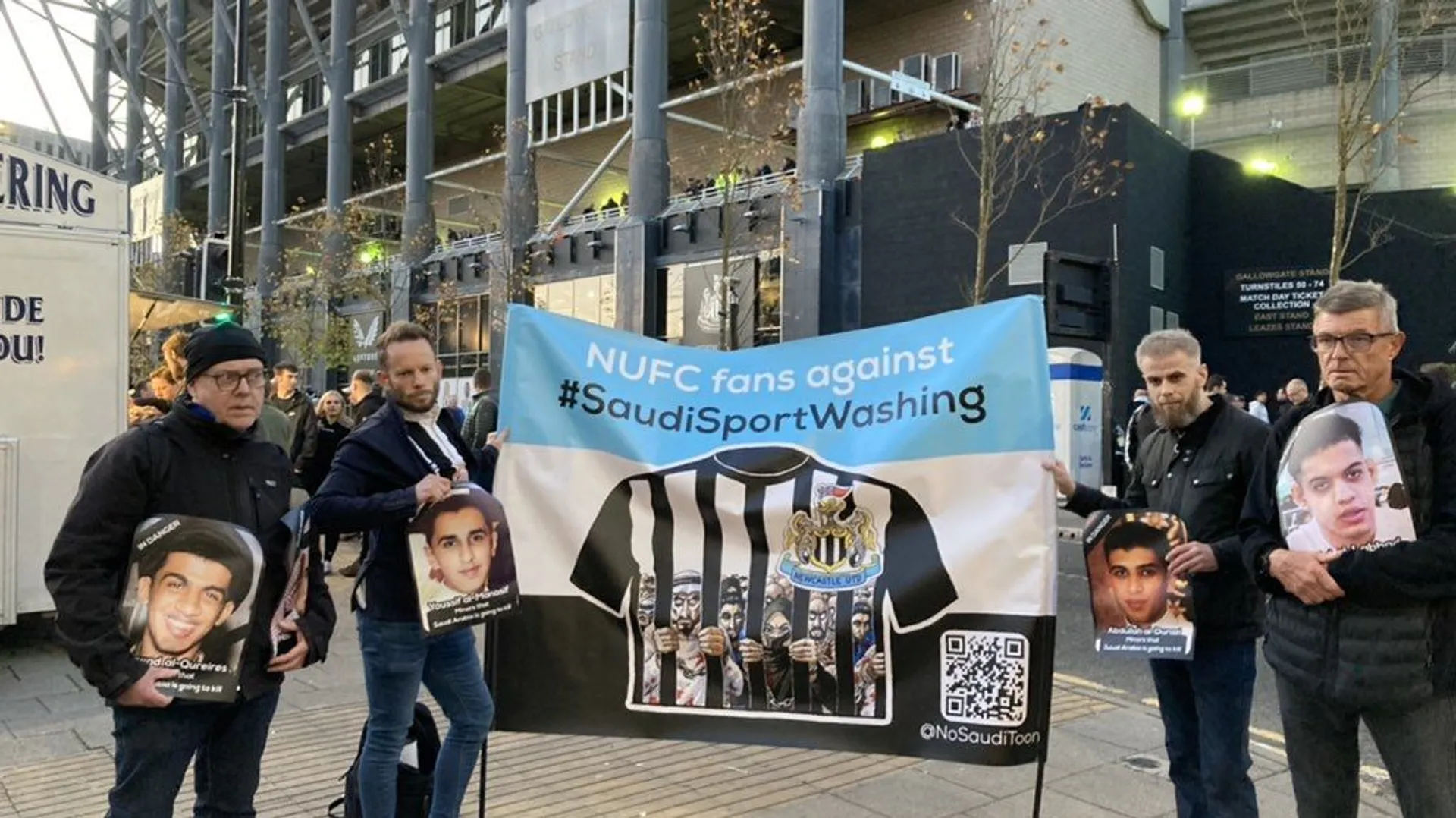 Des supporters de Newcastle et de l’Union unis contre le sportwashing ...