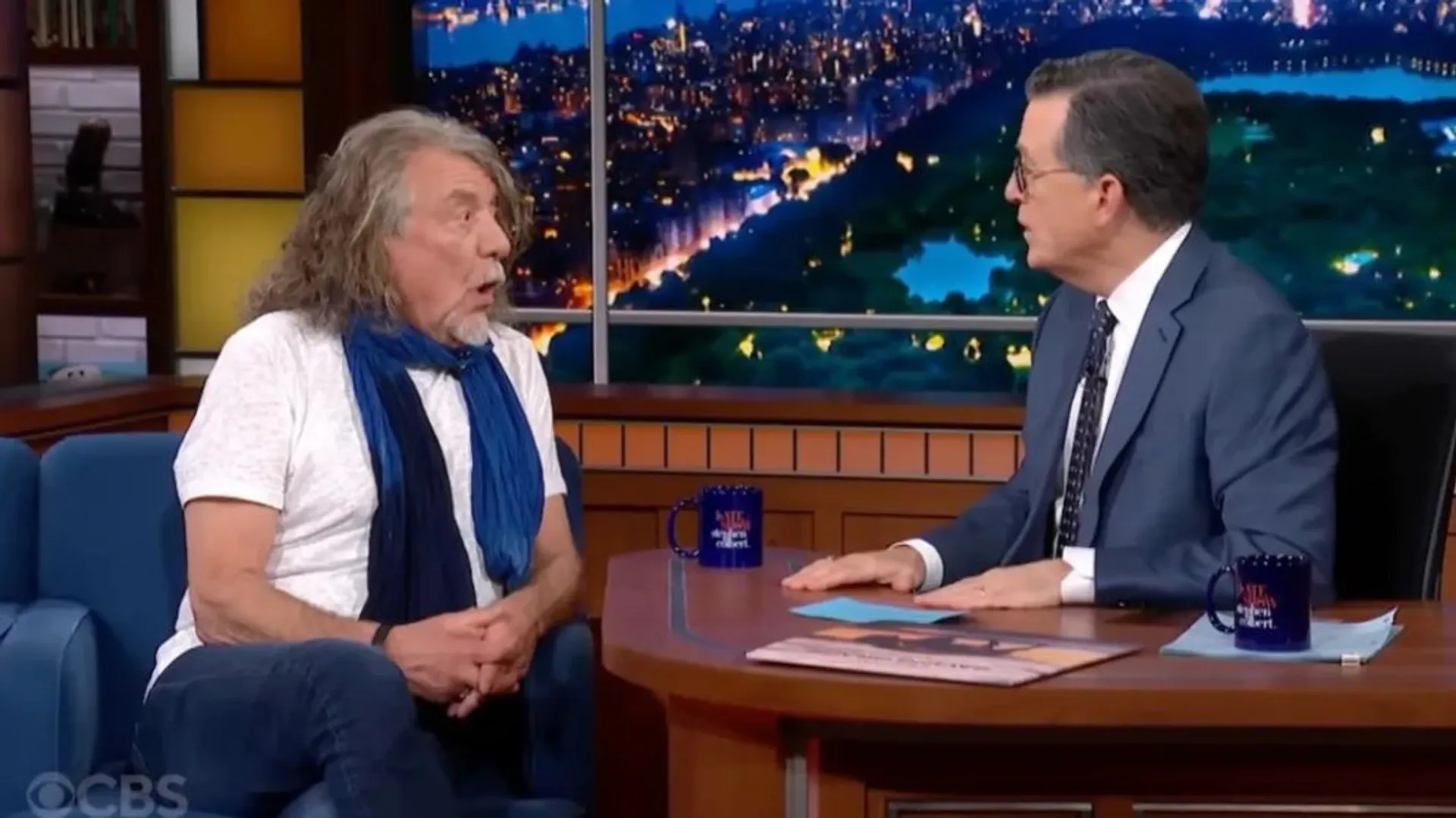 Robert Plant et Stephen Colbert oublient leur émission pour parler ...