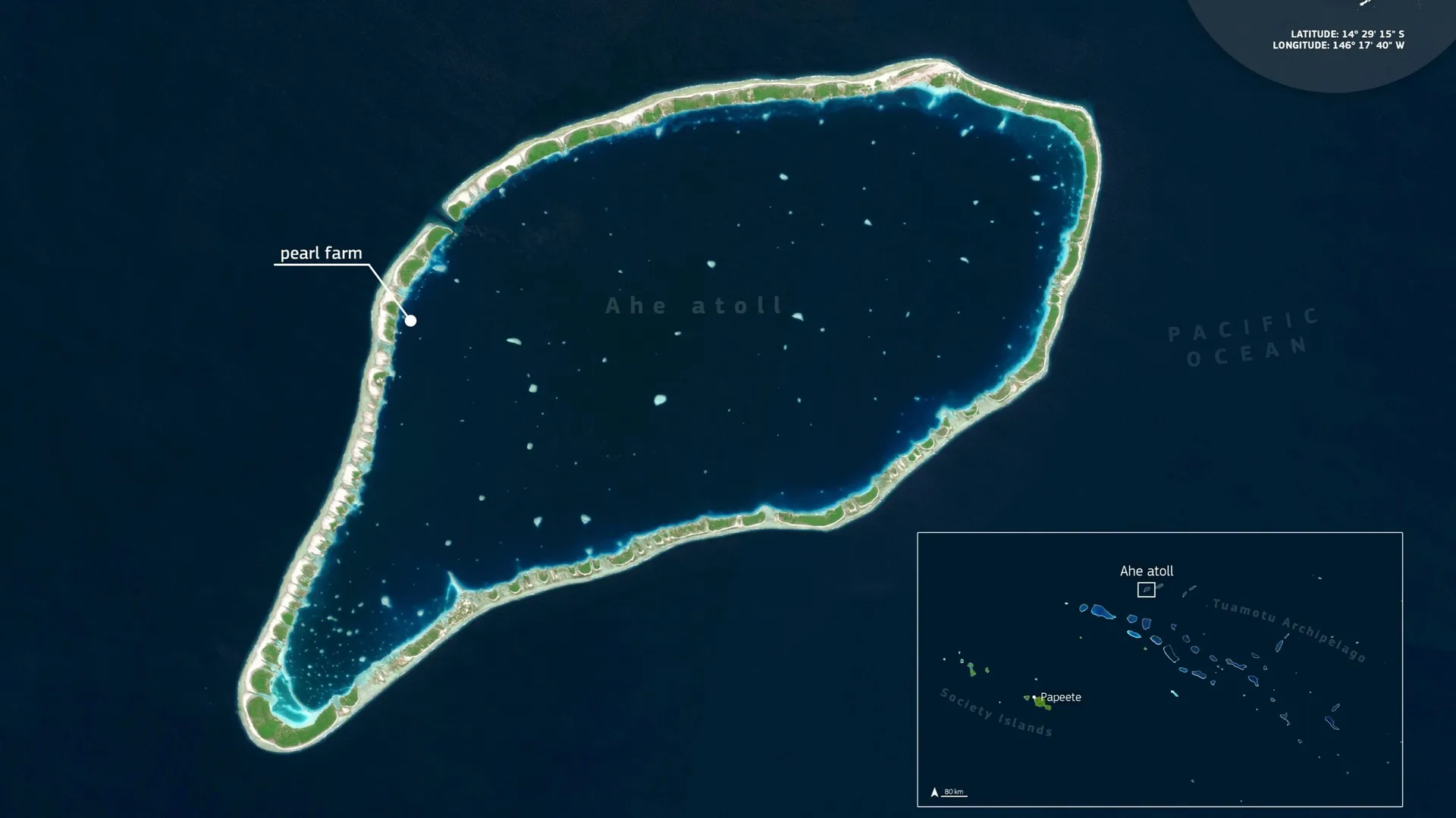 L’image satellite du jour : l’atoll de Ahe, l’un des joyaux naturels de ...