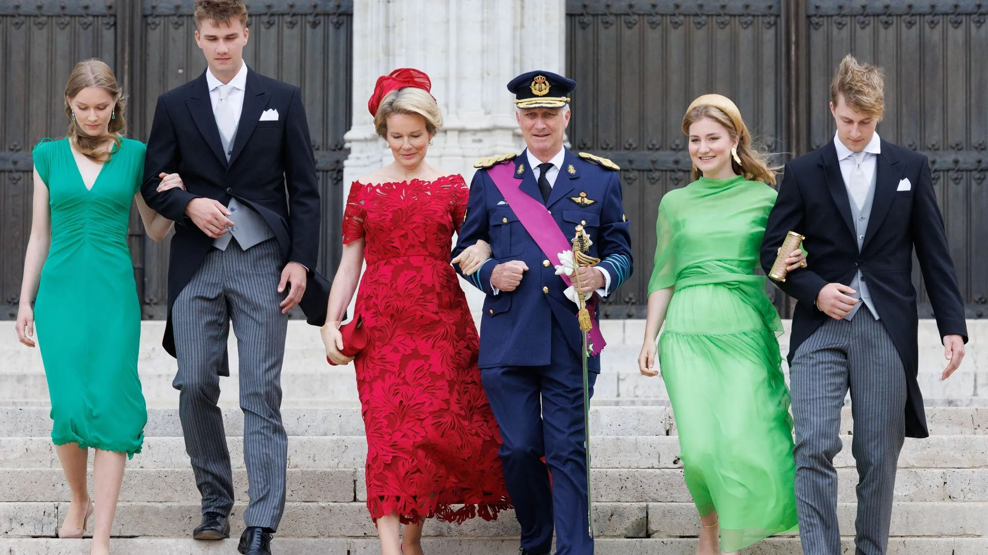 La famille royale, au Te Deum en ce jour de Fête nationale - RTBF Actus