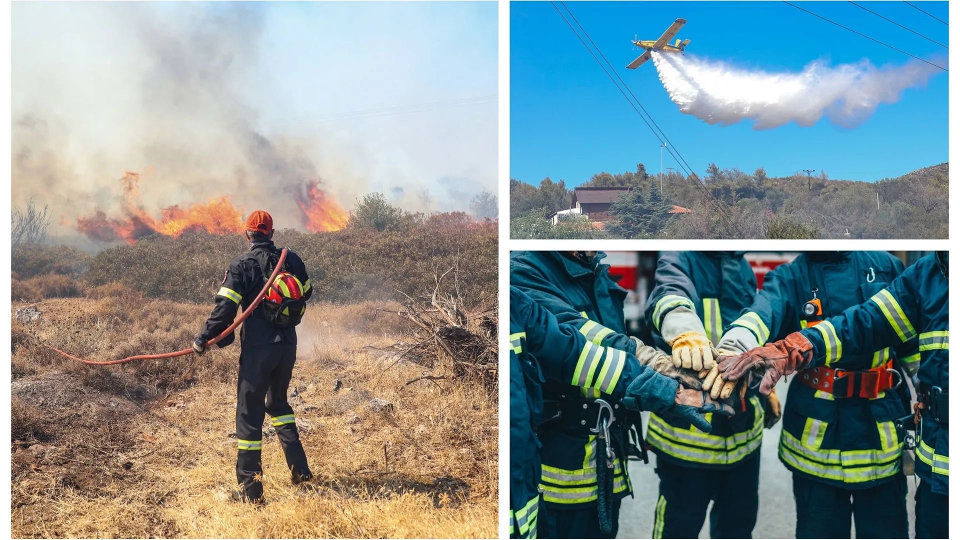 Feux de forêt en Grèce : un incendie se déclenche dans un quartier ...