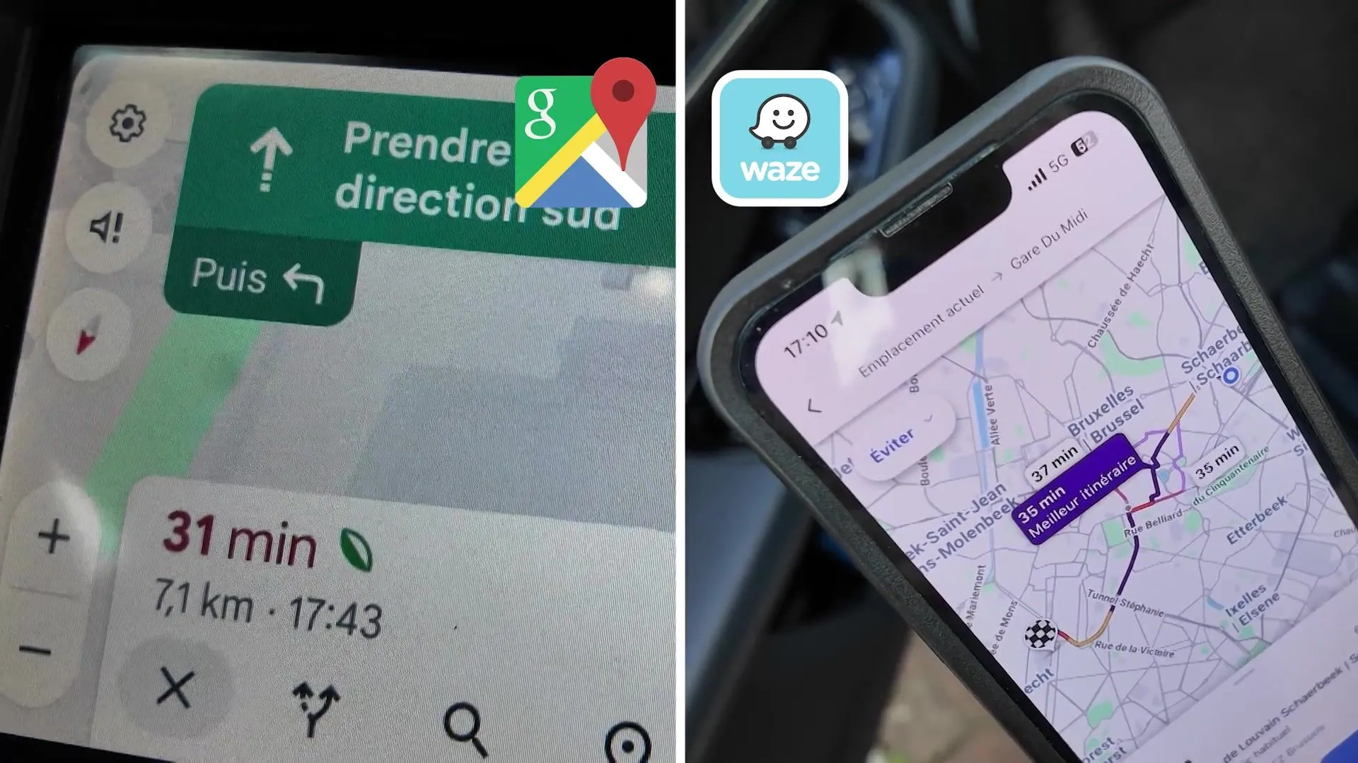 Waze contre Google Maps : qui trace le plus vite ? - RTBF Actus