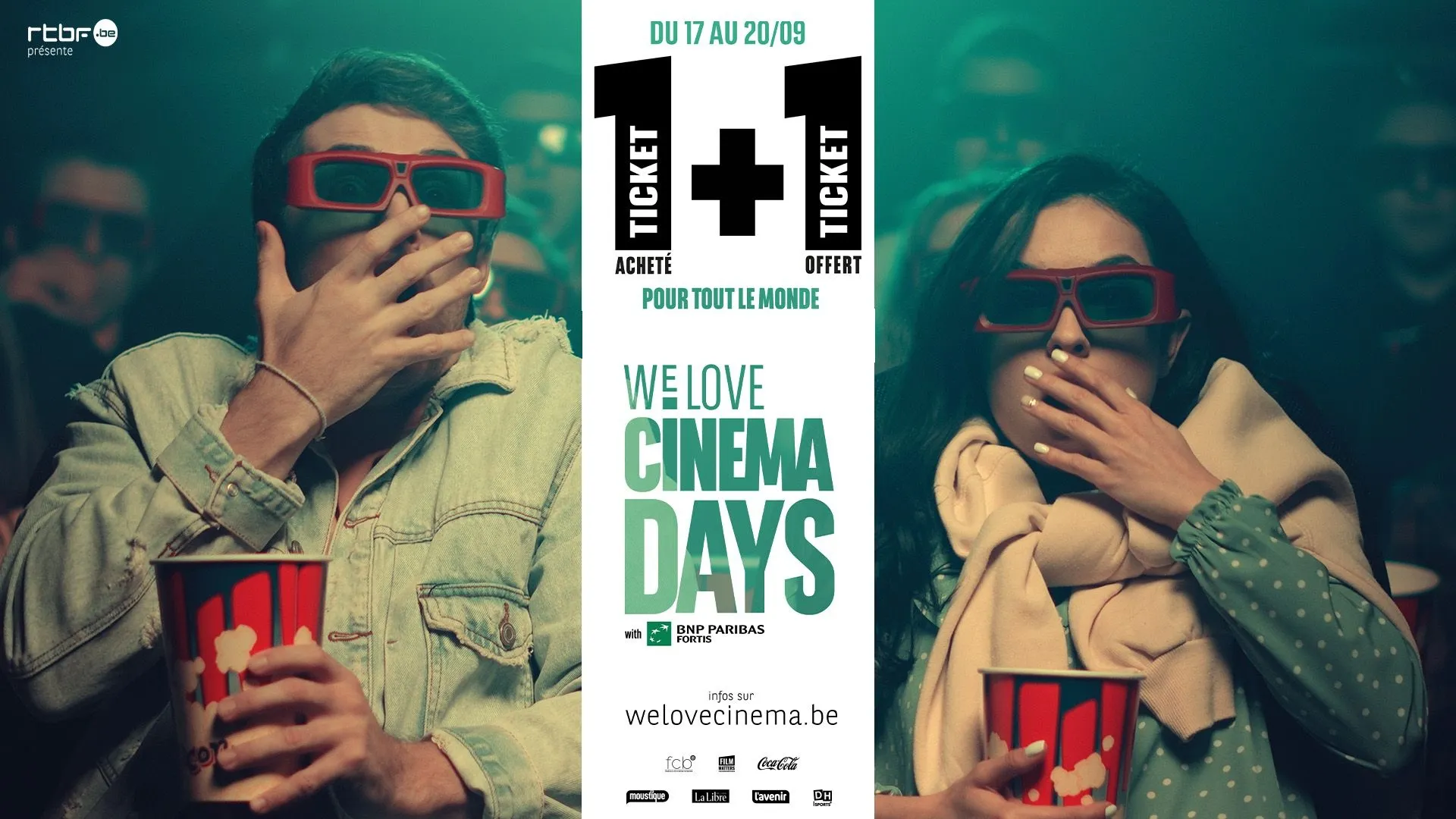 Concours : des places de cinéma lors des 'We Love Cinema Days' - RTBF Actus