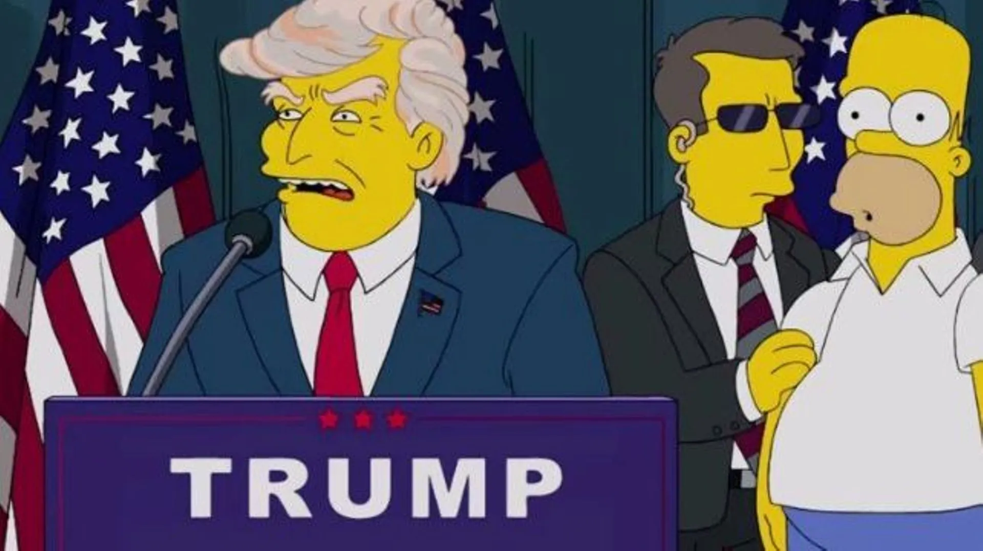 Les Simpson continueront au moins jusqu’à la mort de Donald Trump ...