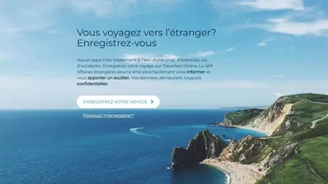 Vous partez à l’étranger ? Travellers Online permet d’enregistrer ...