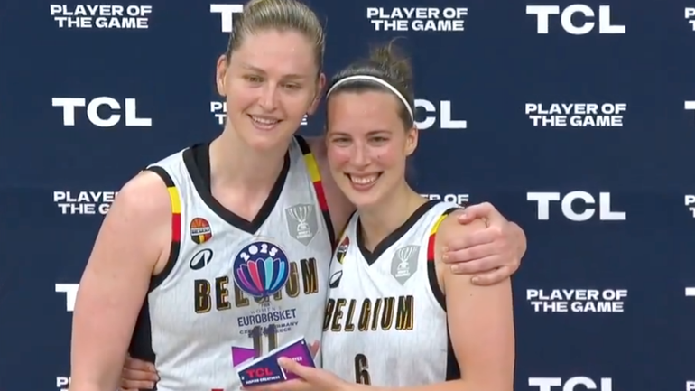 Une superstar au grand coeur : Emma Meesseman offre son trophée d’MVP du match à Antonia Delaere ...