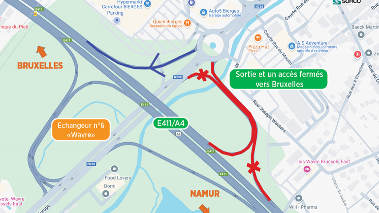 E411 : dernière ligne droite pour le chantier entre Wavre et Bierges ...