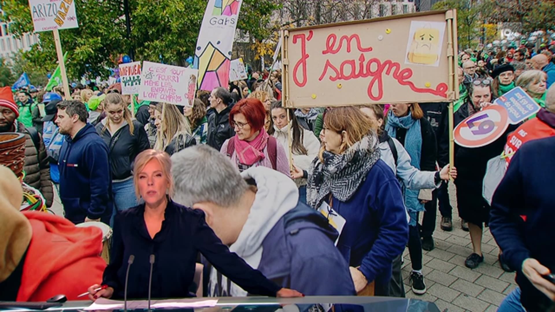 Manifestation nationale : des milliers de personnes dans les rues de Bruxelles contre les ...