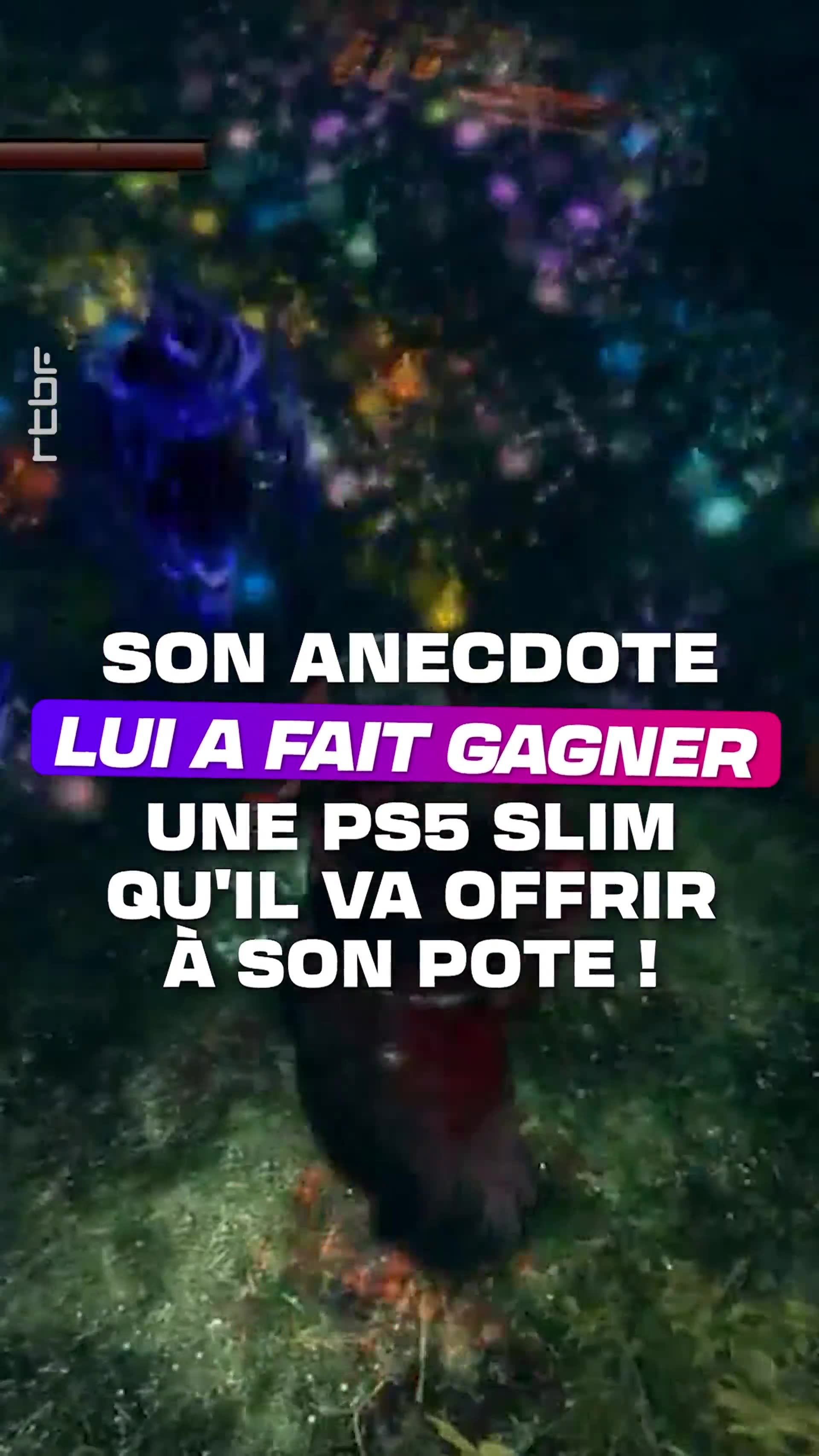 Son anecdote lui a fait gagner une PS5 slim - RTBF iXPé - Auvio
