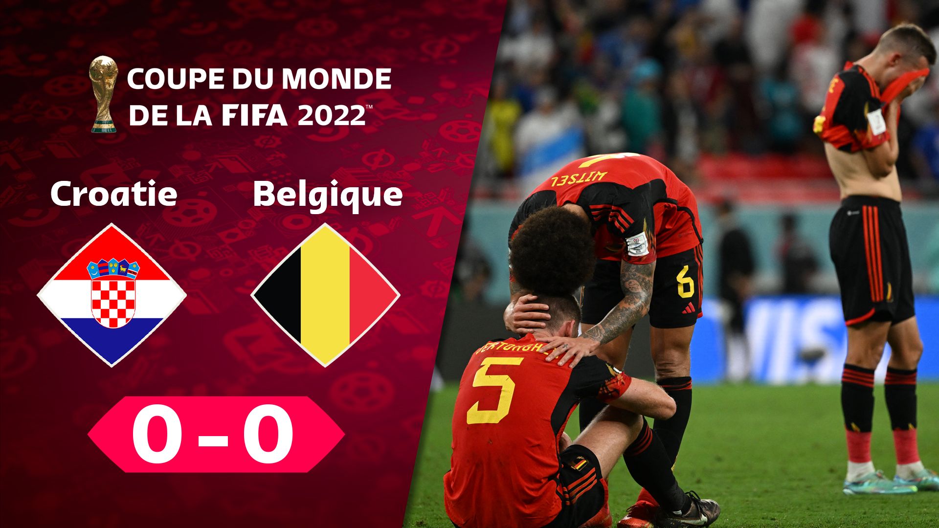 Coupe du Monde 2022 - Groupe F : Croatie - Belgique (0-0) - Auvio