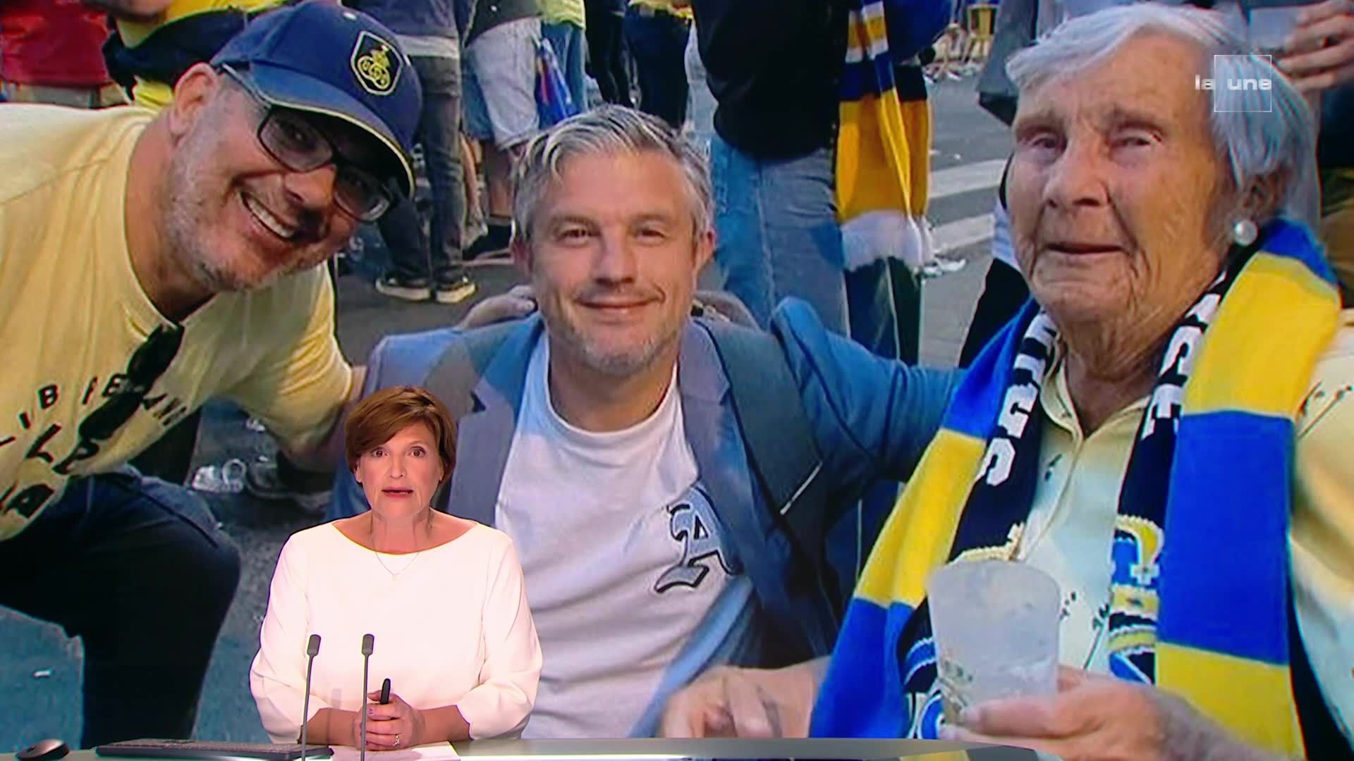 Georgette, 92 ans, supportrice de l'Union depuis toujours! - - Auvio