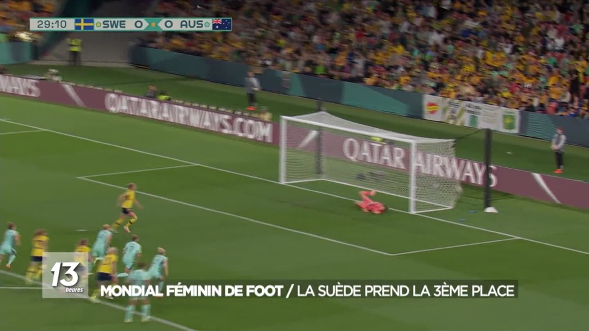 Mondial féminin de foot : La Suède prend la 3ème place - - Auvio