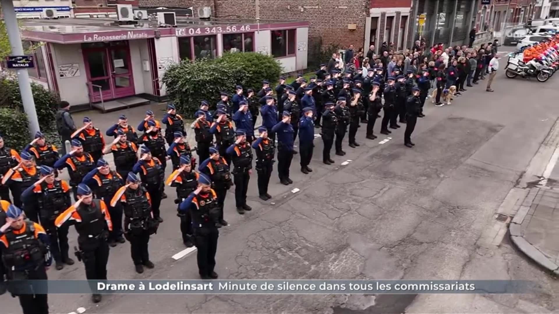 Minute de silence pour les policiers du pays en hommage à Jonathan ...