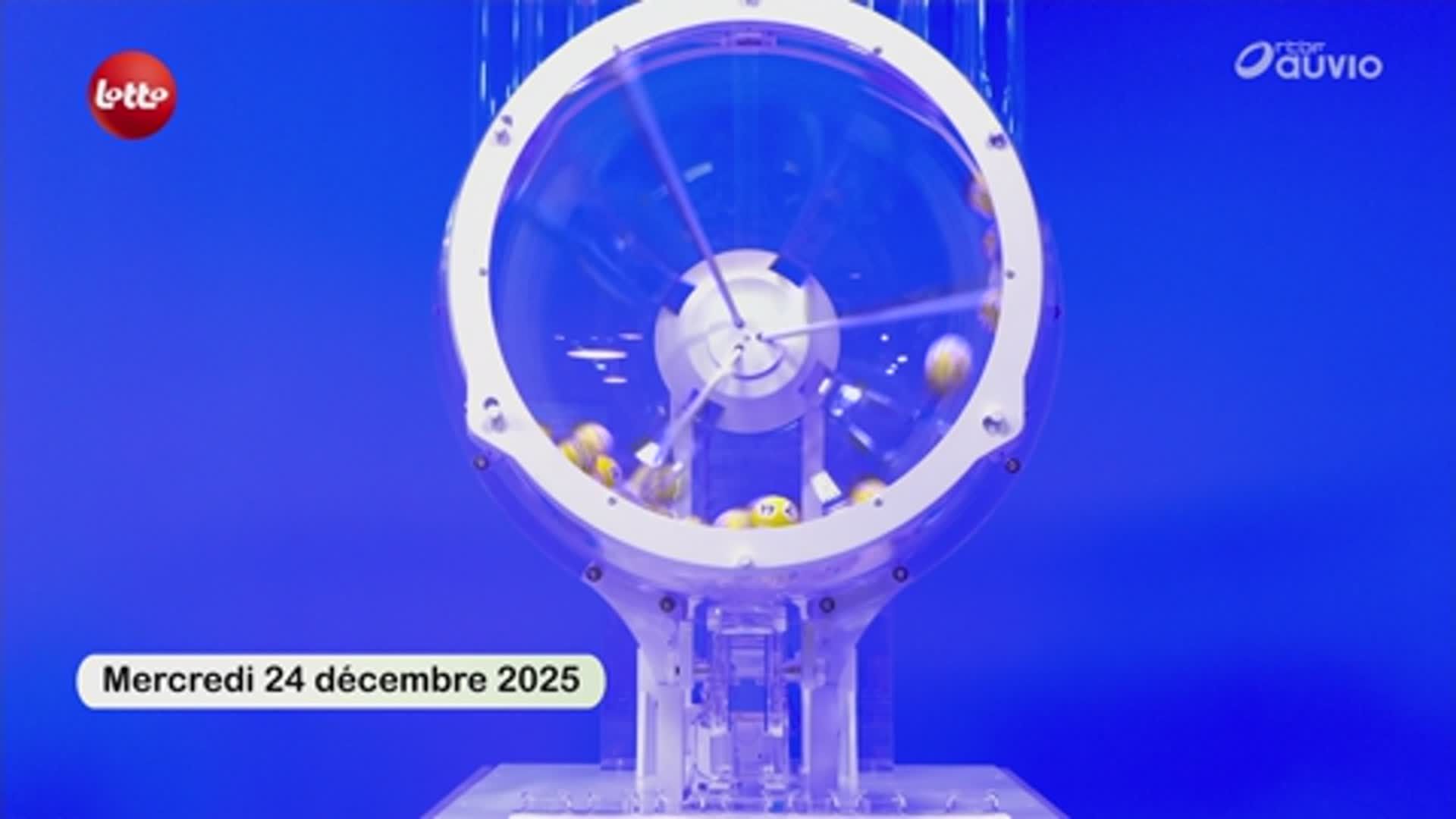 Tirage Lotto - Mercredi - + Lotto Extra 24.12.2025 - Auvio