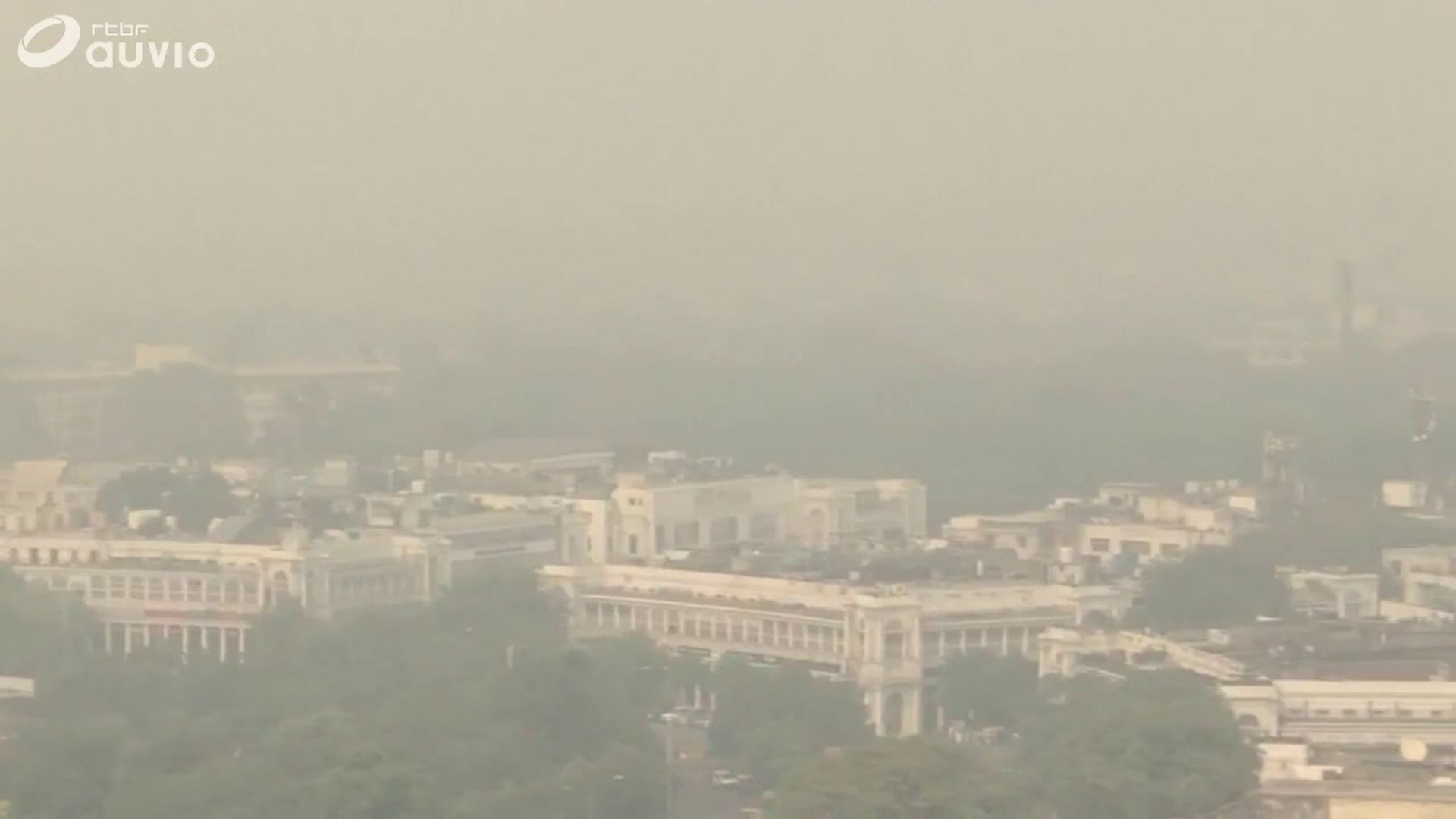 Nuage de pollution sur New Delhi, le 31 octobre dernier - - Auvio